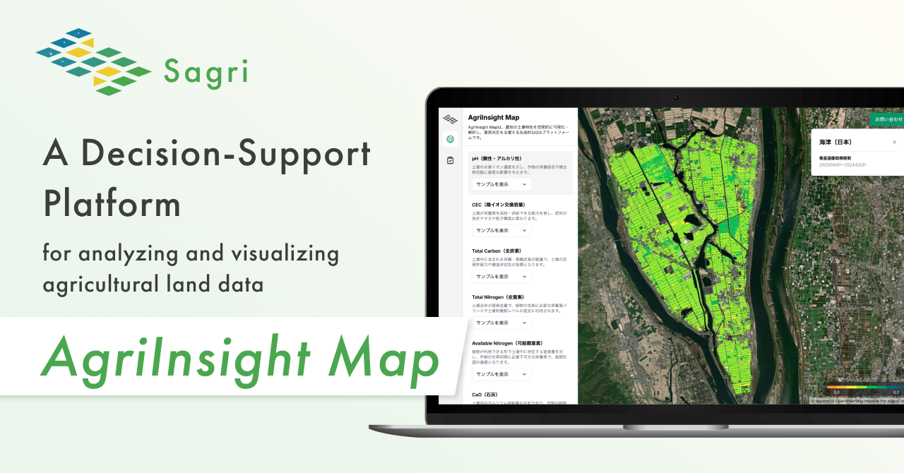 Sagri Co., Ltd Launches “AgriInsight Map” — A Platform to Visually ...